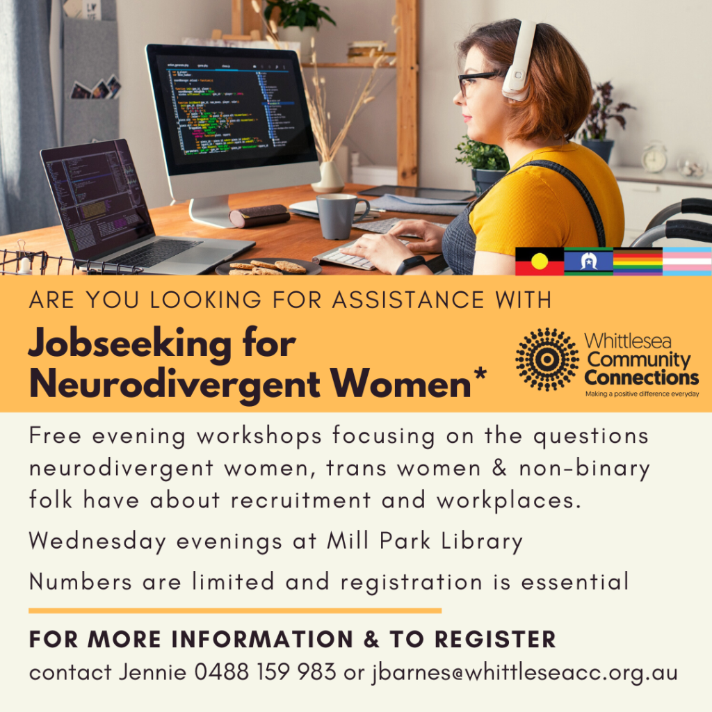 Jobseeking for Neurodivergent Women* - Whittlesea Community Connections